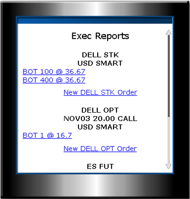 View Execution Reports